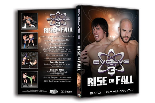 Evolve Wrestling - Volume 3 "Rise or Fall" Event DVD ( Pre-Owned ) – WrestlingStore.co.uk