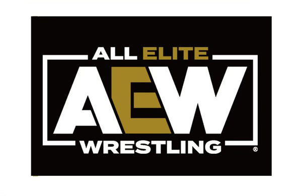 AEW : All Elite Wrestling Logo 18x24" Fabric Flag – WrestlingStore.co.uk