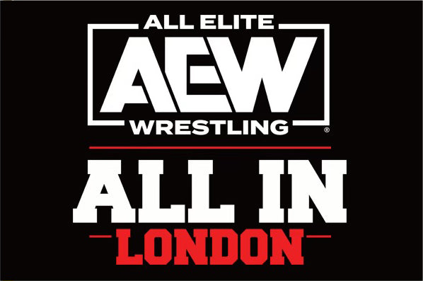 AEW : "All In" London Logo 18x24" Fabric Flag – WrestlingStore.co.uk