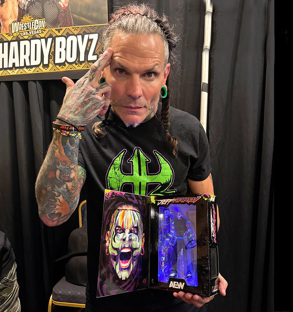 AEW : Jeff Hardy "Glow" Back Light Ringside USA Exclusive Figure ...