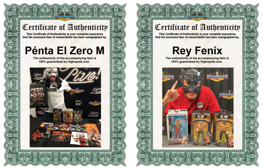 AEW : Unrivaled Series 2 : Pentagon Jr & Rey Fenix Figures * Hand Sign ...
