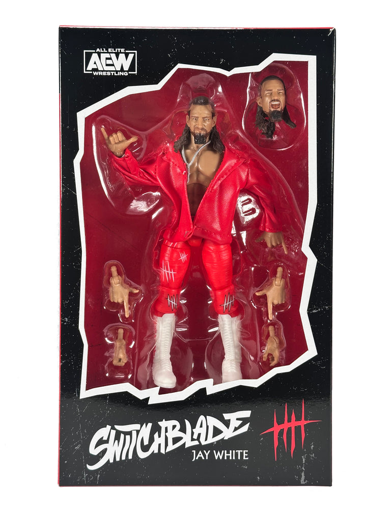 AEW : "Switchblade" Jay White Ringside USA Exclusive Figure * Hand Sig ...