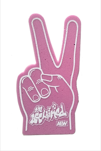 AEW : The Acclaimed "Logo" Pink Foam Finger / Hand – WrestlingStore.co.uk