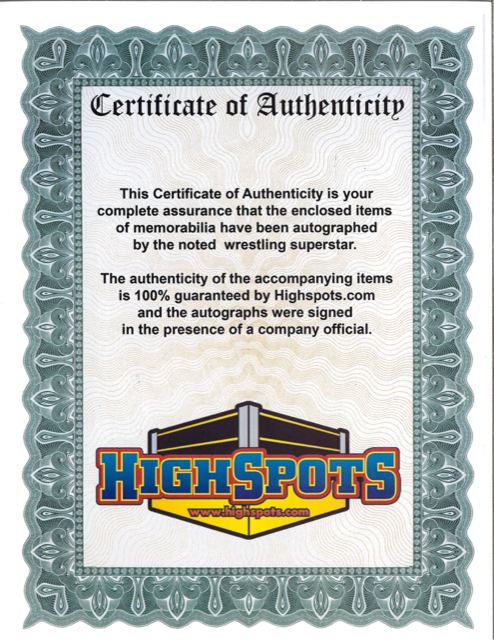 Highspots - Adam Bomb "Promo Pose" Hand Signed 8x10" *inc COA ...