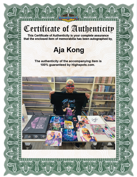 Highspots - Aja Kong "Close Up" Hand Signed 8x10 Photo *inc COA ...