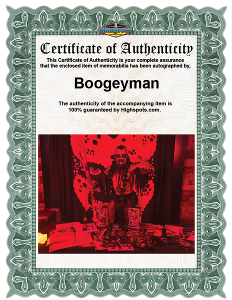 Highspots - Boogeyman "In Ring" Hand Signed 8x10 *inc COA ...