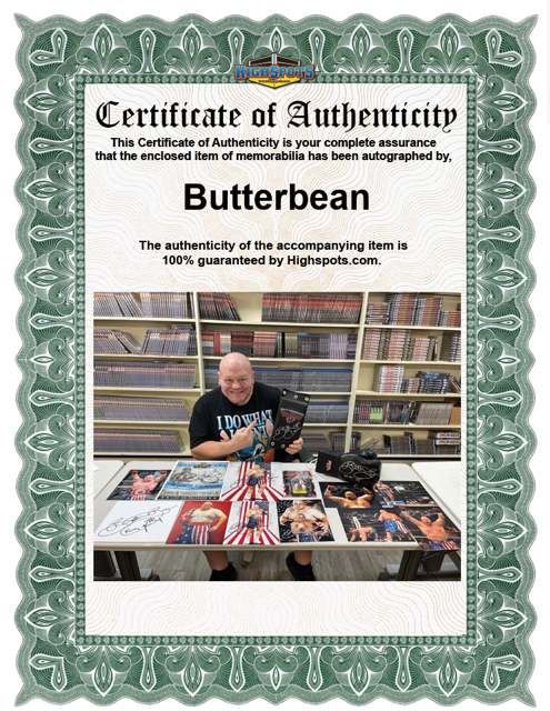 Highspots - Butterbean "Brawl For All" Hand Signed 8x10 *inc COA ...