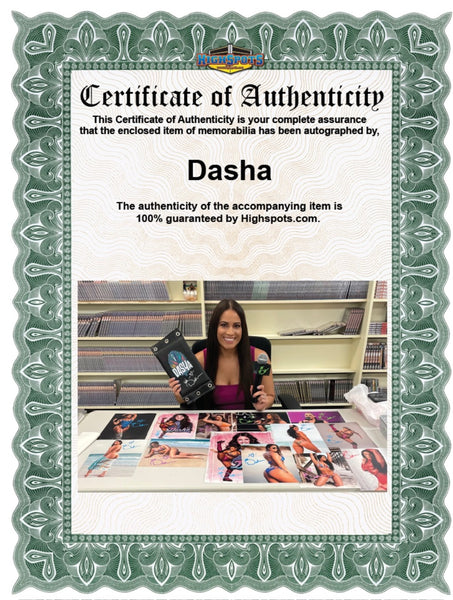 Highspots - Dasha "Laying Pose" Hand Signed 8x10 *inc COA ...