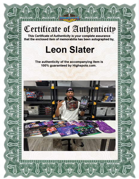 Highspots - Leon Slater "Leap Of Faith" Hand Signed 8x10 *inc COA ...