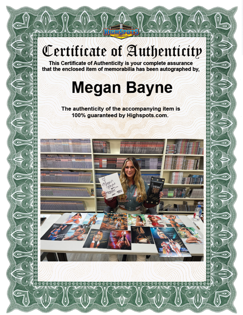 Highspots - Megan Bayne "In Ring Pose" Hand Signed 8x10 *inc COA ...