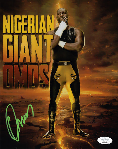 Highspots - Omos "Nigerian Giant" Hand Signed Metallic 8x10 *inc COA ...