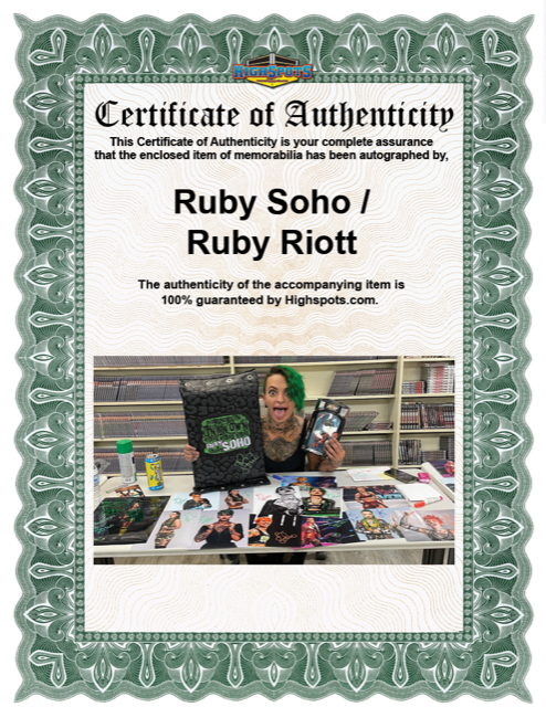 Highspots - Ruby Soho "Tongue Out" Hand Signed 8x10" *inc COA ...