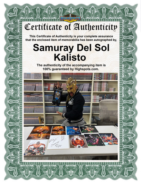 Highspots - Samuray Del Sol "Scream" Hand Signed 8x10 Photo *inc COA ...