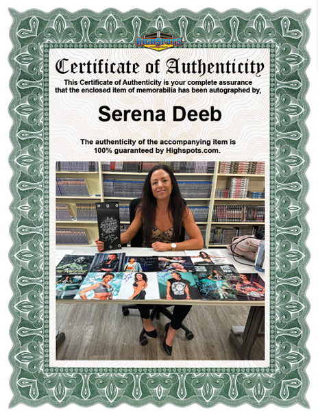 Highspots - Serena Deeb "The Professor" Hand Signed 8x10 *inc COA ...
