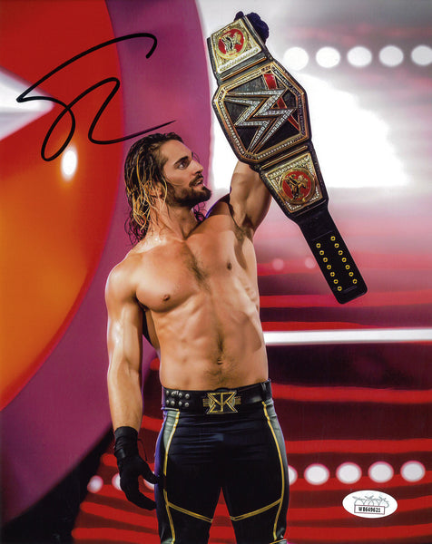 Highspots - Seth Rollins "WWE Champion" Hand Signed 8x10 Photo *inc CO ...