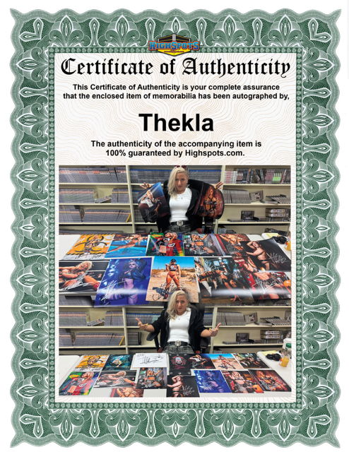 Highspots - Thekla "Workshop Pose" Hand Signed 8x10 *inc COA ...