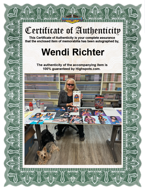 Highspots - Wendi Richter "Poolside" Hand Signed 8x10 *inc COA ...