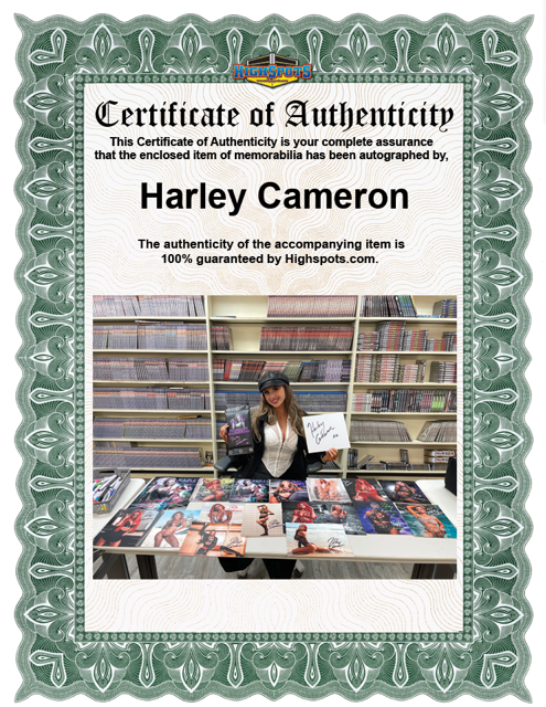 Highspots - Harley Cameron "Kneeling Pose" Hand Signed 8x10 *inc COA ...
