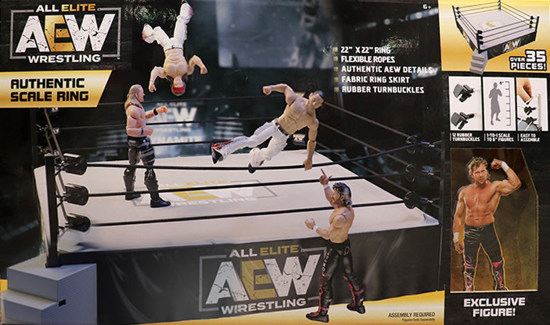 AEW : Authentic Scale Ring Playset (w/ Exclusive Kenny Omega ...