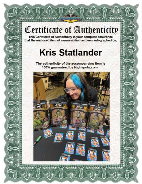 AEW : Unrivaled Series 8 : Kris Statlander Figure * Hand Signed ...