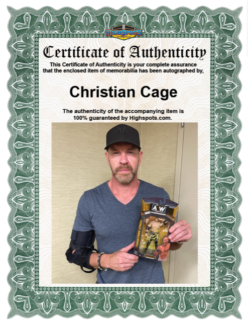 AEW : Unrivaled Series 9 : Christian Figure * Hand Signed ...