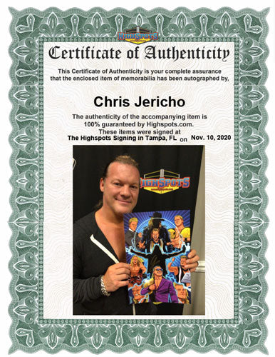 Highspots - Chris Jericho "30 Years Of Jericho" Hand Signed 11x17 Artw ...