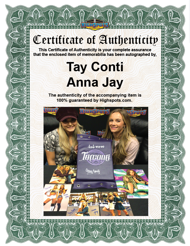Highspots - Tay Conti & Anna Jay "TayJay Promo Pose" Hand Signed 8x10 ...