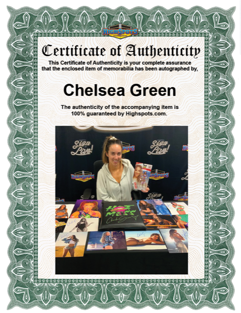 Highspots - Chelsea Green "In Ring Pose" Hand Signed 8x10 *inc COA ...