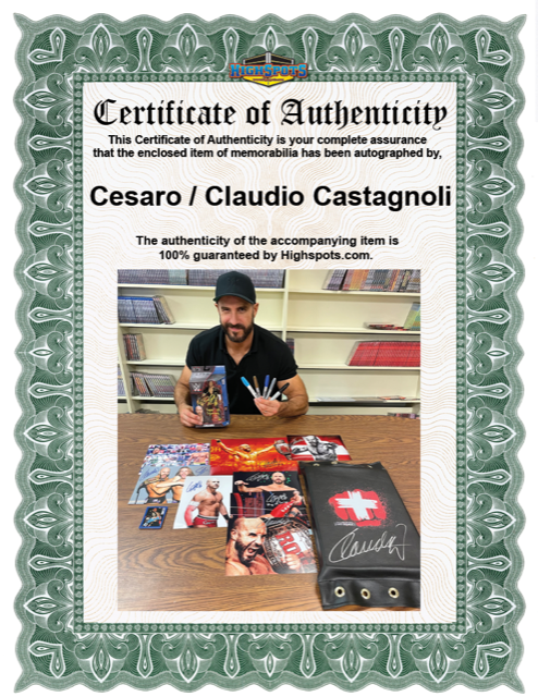 Highspots - Claudio Castagnoli "ROH World Champion" Hand Signed 8x10 ...