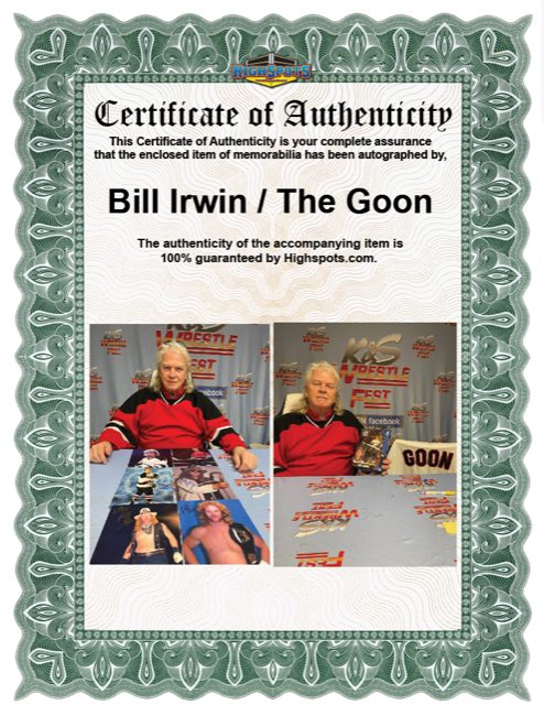 Highspots - The Goon "Promo Pose" Hand Signed 8x10 Photo *inc COA ...