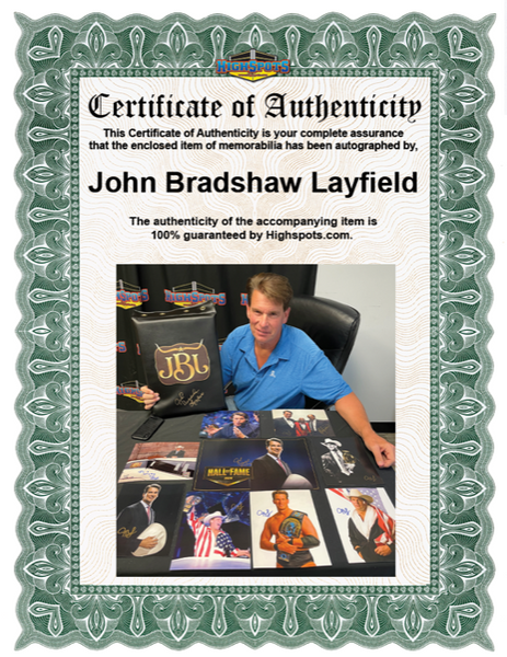 Highspots - JBL "WWE World Champion" Hand Signed 8x10 *Inc COA ...
