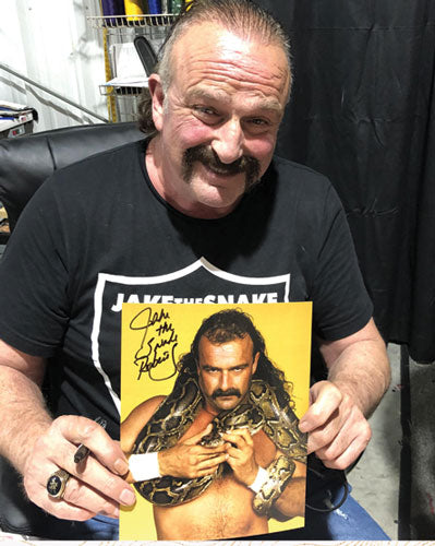 Highspots - Jake "The Snake" Roberts "Yellow Background" Hand Signed 8 ...