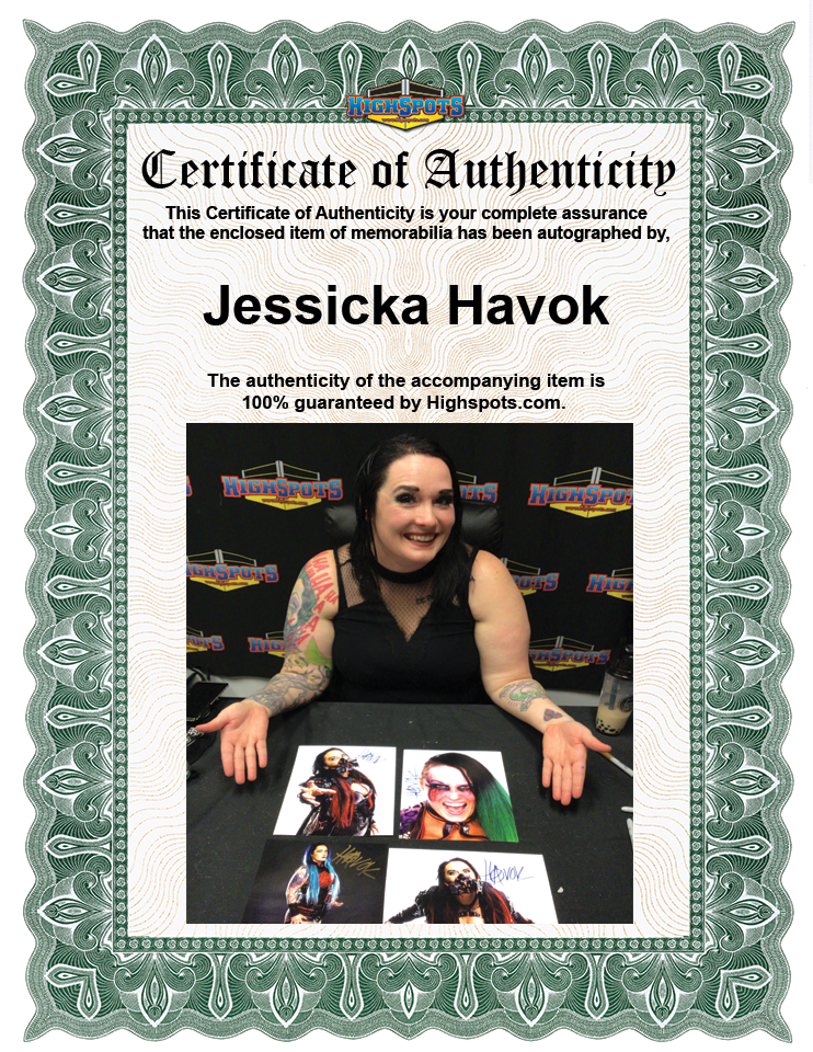 Highspots - Jessicka Havok "Reaching" Hand Signed 8x10 Photo *inc COA ...