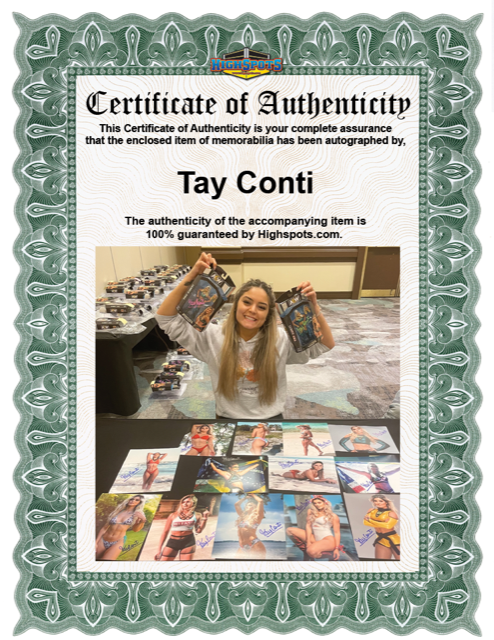 Highspots - Tay Conti "Red Bikini" Hand Signed 8x10 Photo *inc COA ...