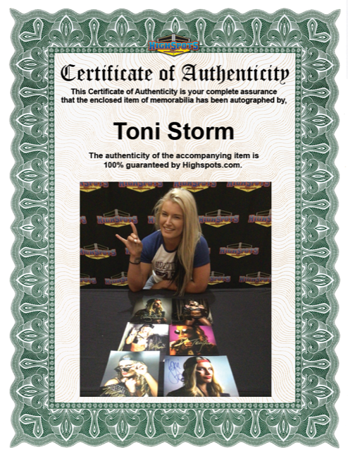 Highspots - Toni Storm "Spiked Gear" Hand Signed 8x10 *inc COA ...