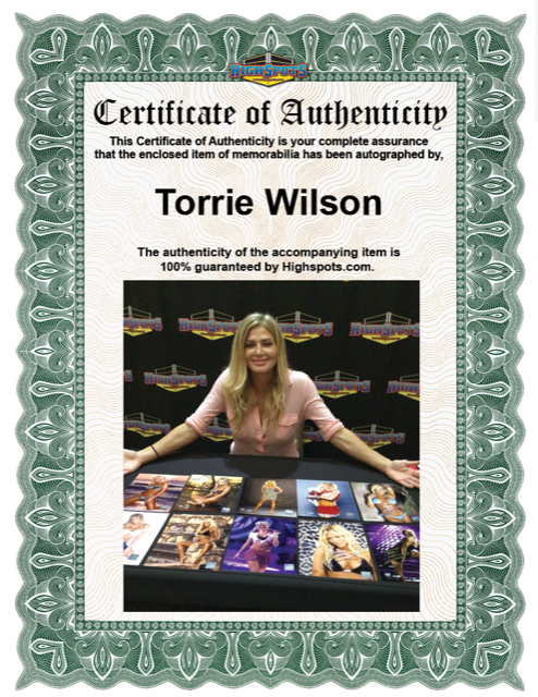 Highspots - Torrie Wilson "Beachside" Hand Signed WWE 8x10 *inc COA ...