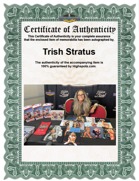 Highspots - Trish Stratus "Red Bikini" Hand Signed 8x10 Photo *inc COA ...