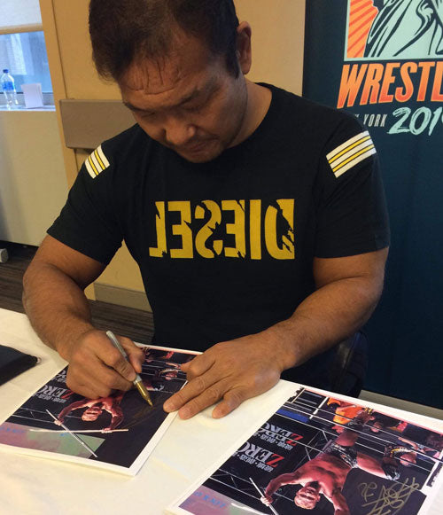 Highspots - Masato Tanaka "Sword" Hand Signed A4 Photo *inc COA ...
