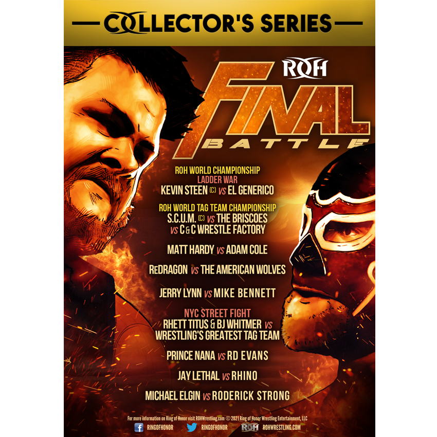 ROH - Final Battle 2012 "Doomsday" Event Collectors Series DVD ...