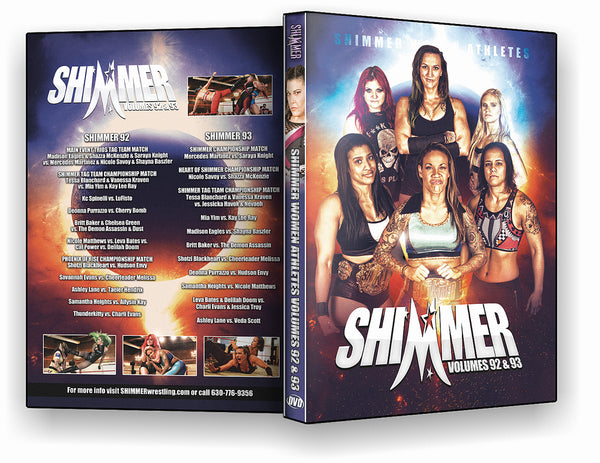 Shimmer - Woman Athletes - Volumes 92 & 93 DVD – WrestlingStore.co.uk