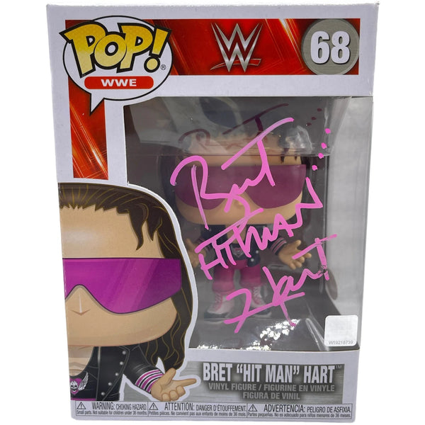 WWE Funko Pop Figure - Bret Hart #68 * Hand Signed * – WrestlingStore.co.uk