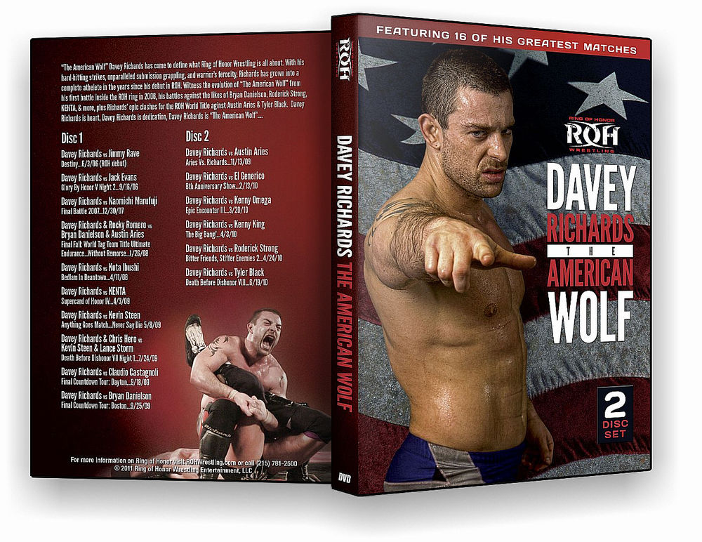 ROH - Best of Davey Richards : American Wolf DVD * Hand Signed ...