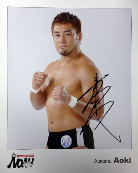 Noah - Signed 8x10 - Atsushi Aoki – WrestlingStore.co.uk